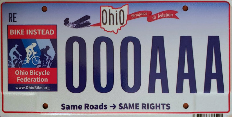 New Ohio License Plate March 24 – Ohio Bicycle Events Calendar